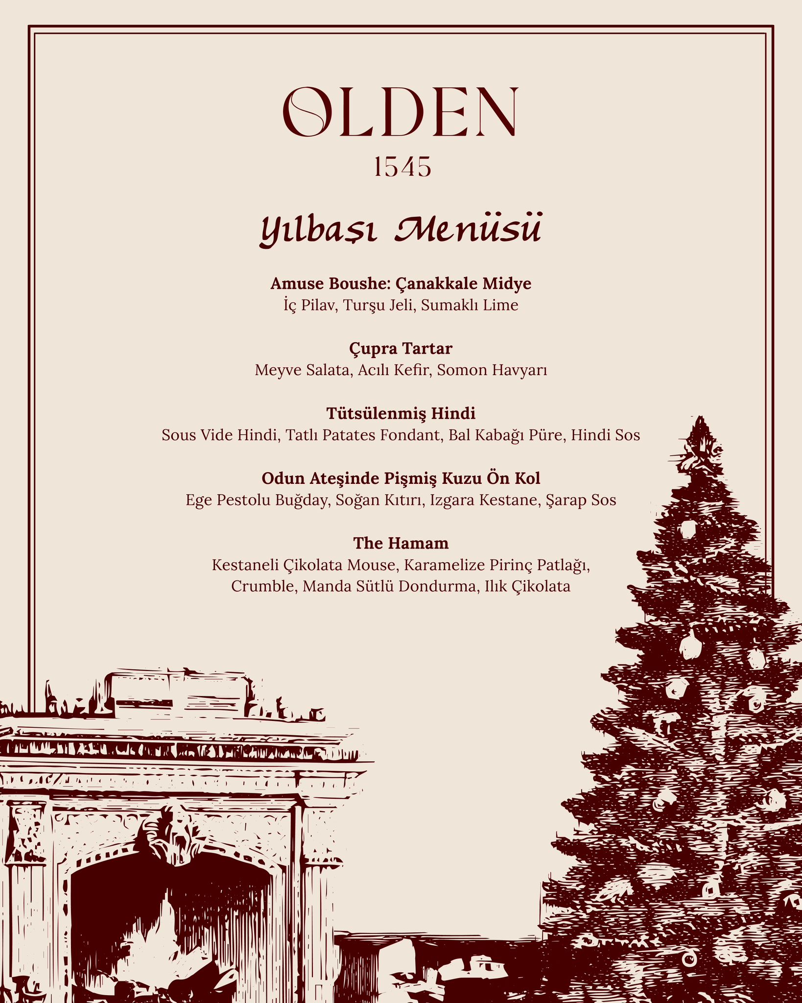 Olden 1545'de Zamansız Yılbaşı Deneyimi - OLDEN 1545 - Samatya | Rezervem